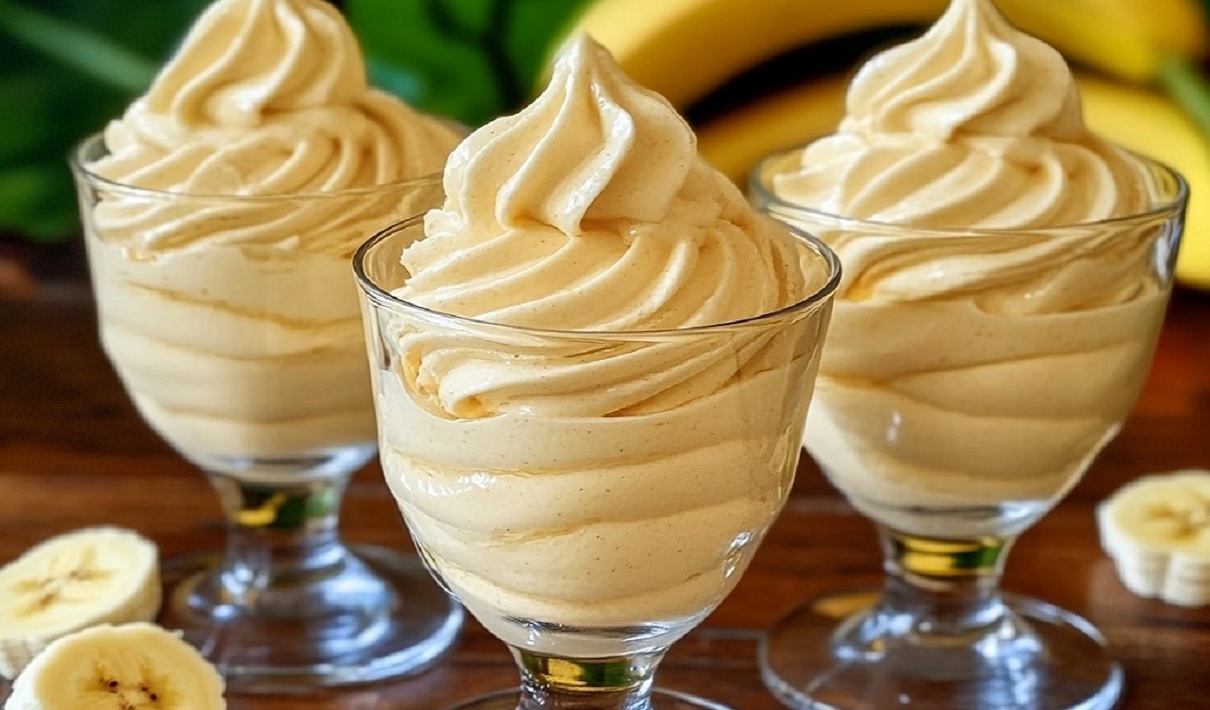 Mousse de banana fácil, cremosa e muito deliciosa (e faz-se num ...